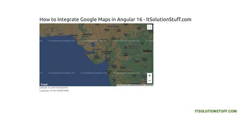Angular Integrate Google Maps Example Itsolutionstuff