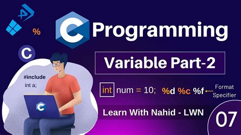 7 how to print variable value in c program and format specifier variable print format