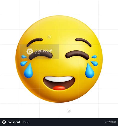 Laughing Face With Tears Emoji 3d Icon Download In Png Obj Or Blend Format
