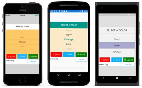 Picker For Xamarin Syncfusion