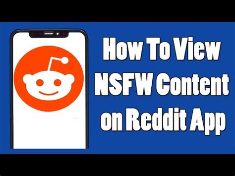 How To View NSFW Content On Reddit App How To Show NSFW Content