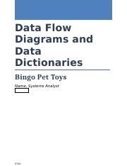 IT510 Unit3 Docx Data Flow Diagrams And Data Dictionaries Bingo Pet