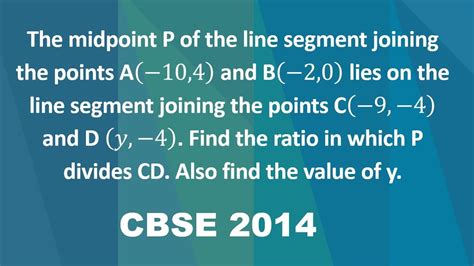 the midpoint p of the line segment joining the points a −10 4 and b −2 0 lies on the line