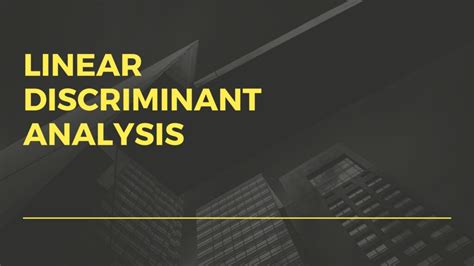 linear discriminant analysis python complete and easy guide