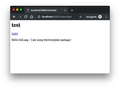 golang tutorial web application part 3 adding edit capability 2020