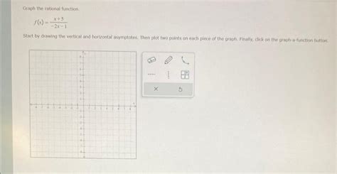 solved groph the rational function f x −2x−1x 5 start by