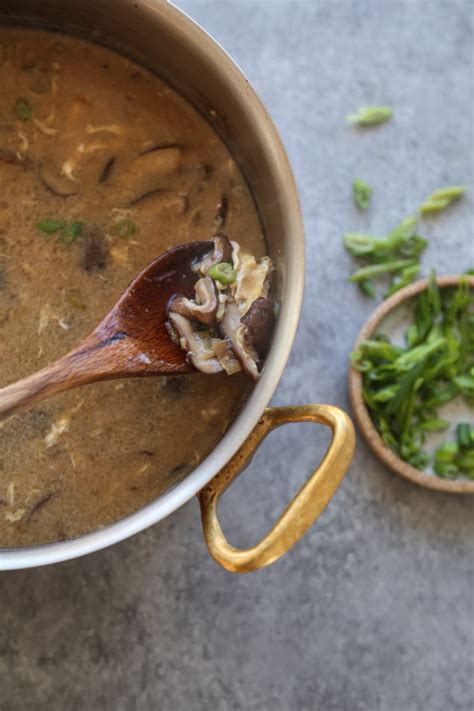 Vegetarian Mushroom Hot And Sour Soup Recipe Healthy Gluten Free