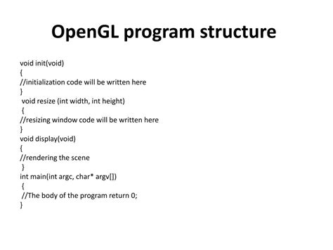 ppt opengl program powerpoint presentation free download id 2391717