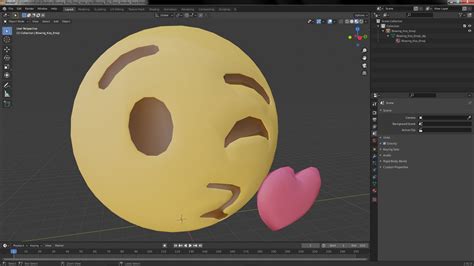 飞吻表情符号 3D模型 24 3ds blend c4d fbx max ma lxo obj Free3D
