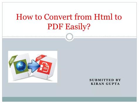 ppt how to convert from html to pdf easily powerpoint presentation free download id 3204679