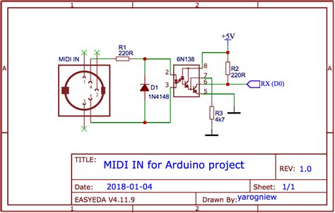 MIDI IN czyli transoptor w akcji Arduino dla strasznych lamerów