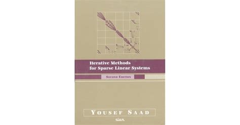 iterative methods for sparse linear systems by yousef saad