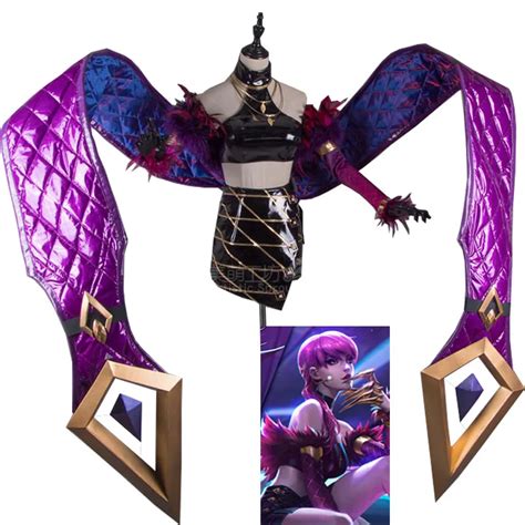 Lol Kda Evelynn Cosplay Costume Pu Leather Uniform Halloween Costumes Game Cosplay Clothes