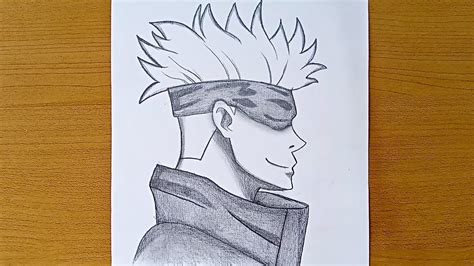 How To Draw Gojo Satoru Step By Step How To Draw Anime Step By Step Easy Drawing For
