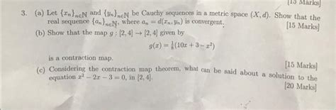 solved a let {xn}n∈n and {yn}n∈n be cauchy sequences in a