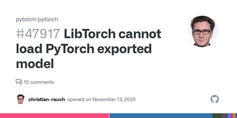 libtorch cannot load pytorch exported model issue pytorch my xxx hot girl
