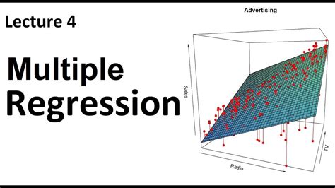 Lec 4 Multiple Linear Regression YouTube