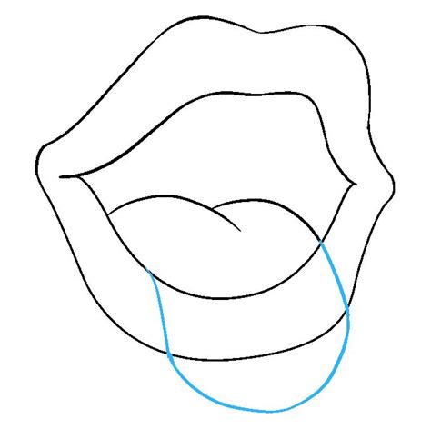 How To Draw An Open Mouth Step By Step