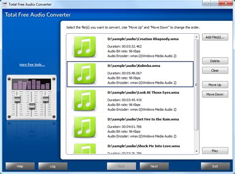 Total Free Audio Converter Free Sound Converter Software Features