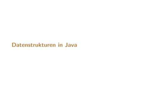 Datenstrukturen In Java