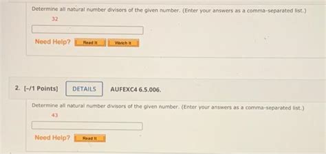 solved determine all natural number divisors of the given