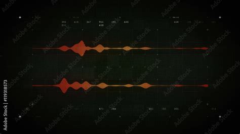 4k Audio Waveform Stereo Black A Visualization Of Audio Waveforms This Clip Is Available In