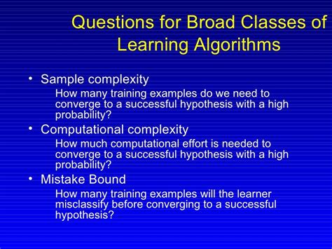 computational learning theory