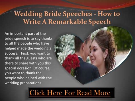 Wedding Bride Speeches How To Write A Remarkable Speech