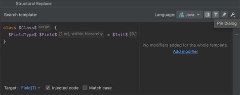 intellij idea 2022 1 eap 6 dependency analyzer updated structural search and replace dialog