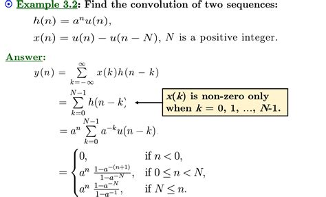 solved example 3 2 find the convolution of two sequences