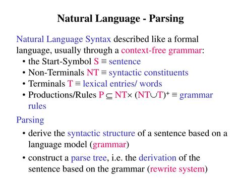 ppt 74 406 natural language processing parsing 1 powerpoint presentation id 5698359