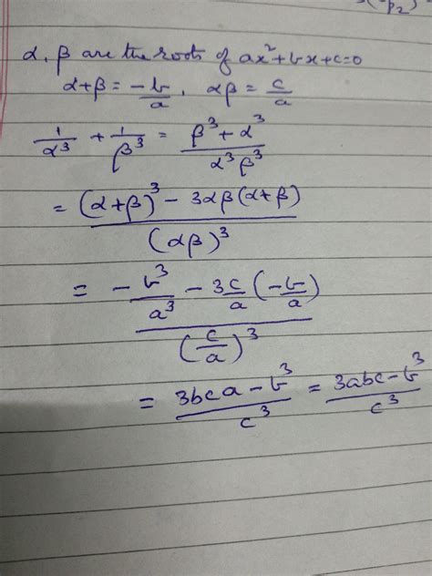 if alpha and beta are the zeros of the quadratic polynomial f x ax2 bx c then evaluate 1 alpha3