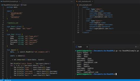 Read An XML File In Golang Geekole