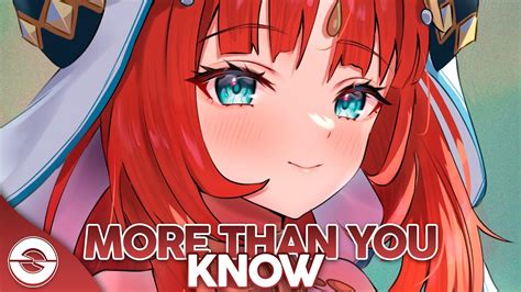 Nightcore More Than You Know Lyrics YouTube