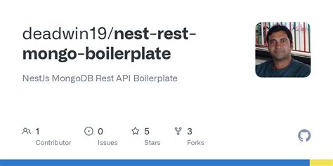 GitHub Deadwin19 Nest Rest Mongo Boilerplate NestJs MongoDB Rest API