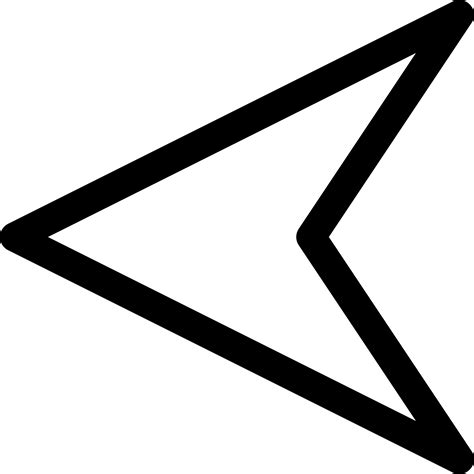 Triangle Arrow Left Transparent PNG StickPNG