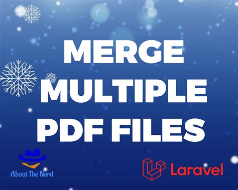 how to to merge multiple pdf files in laravel