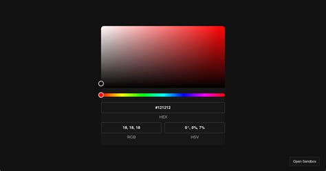 React Color Palette Forked Codesandbox
