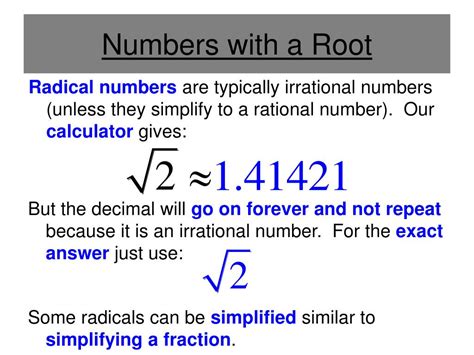 ppt simplifying square root expressions powerpoint presentation free download id 5402466