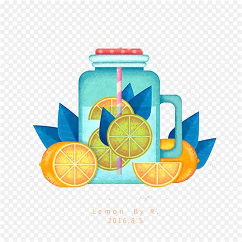 清凉夏日柠檬水卡通素材PNG图片素材下载 图片编号qankkwdp 免抠素材网