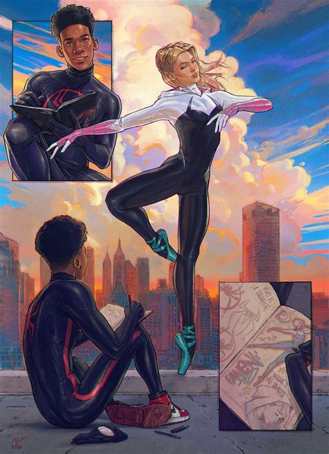 Spiderman And Spider Gwen Image Spiderman Spiderman Pictures Spiderman Artwork Marvel