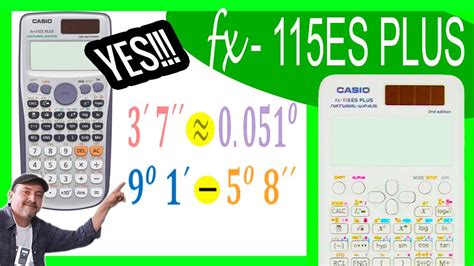 how to convert angles degrees minutes and seconds in calculator casio fx 115es plus youtube