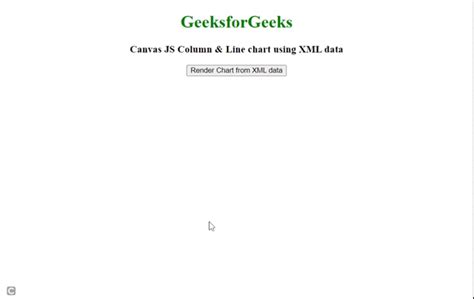 how to create charts from xml file using canvasjs geeksforgeeks