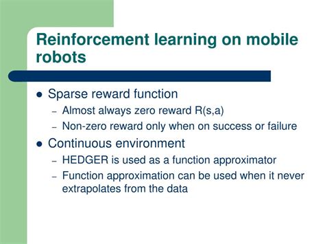 ppt effective reinforcement learning for mobile robots powerpoint presentation id 5990933