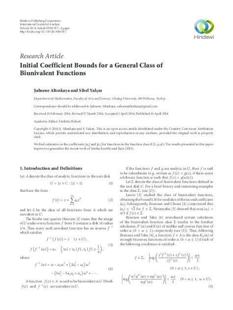 pdf initial coefficient bounds for a general class of biunivalent functions nanjundan magesh