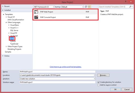 Deploy PHP Website With PHP Tools For Visual Studio 2013 In Microsoft