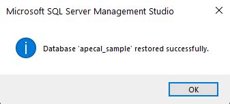 Backup SQL Database Calibration Control