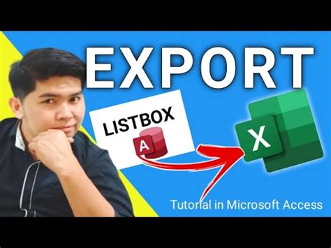 Export LISTBOX Data From MS Access To Excel Step By Step Tutorial