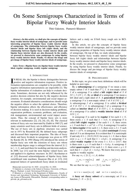 pdf on some semigroups characterized in terms of bipolar fuzzy weakly interior ideals