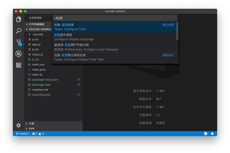 vscode 如何创建自定义的任务 极客教程